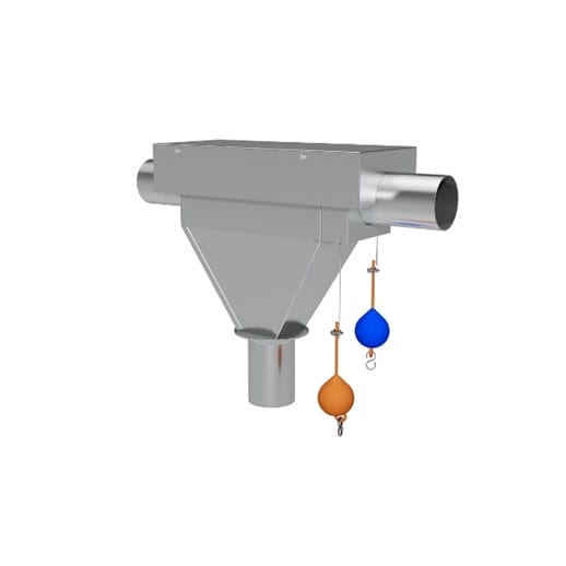 Drop tube with manual shutter MA114 - SST - Can-Neth Imports Ltd, Smart ...